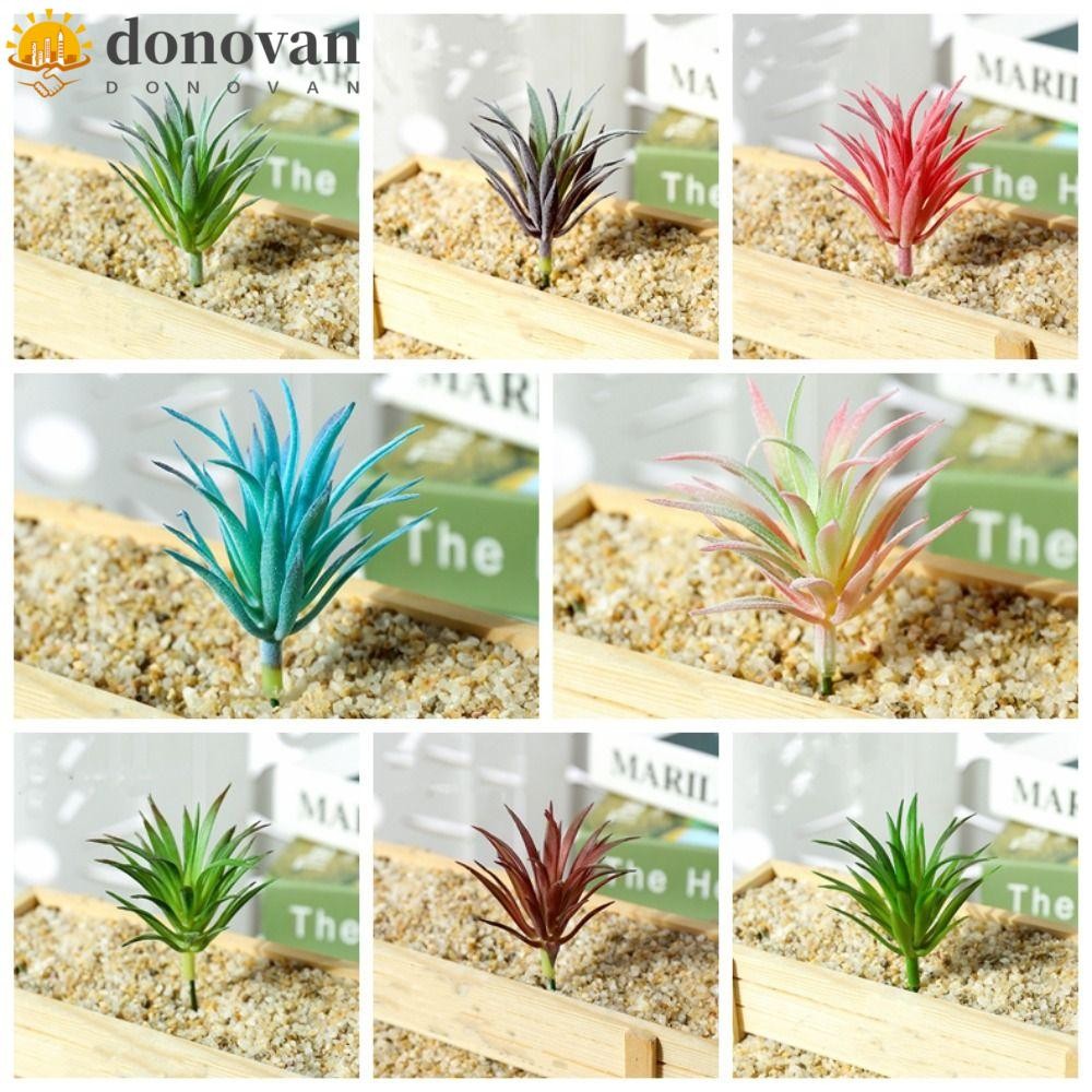 Dodonvan Flocked พืชประดิษฐ์, PVC ที่สมจริงประดิษฐ์ Succulents, อุปกรณ์ถ่ายภาพ Mini DIY ต้นไม้ ...