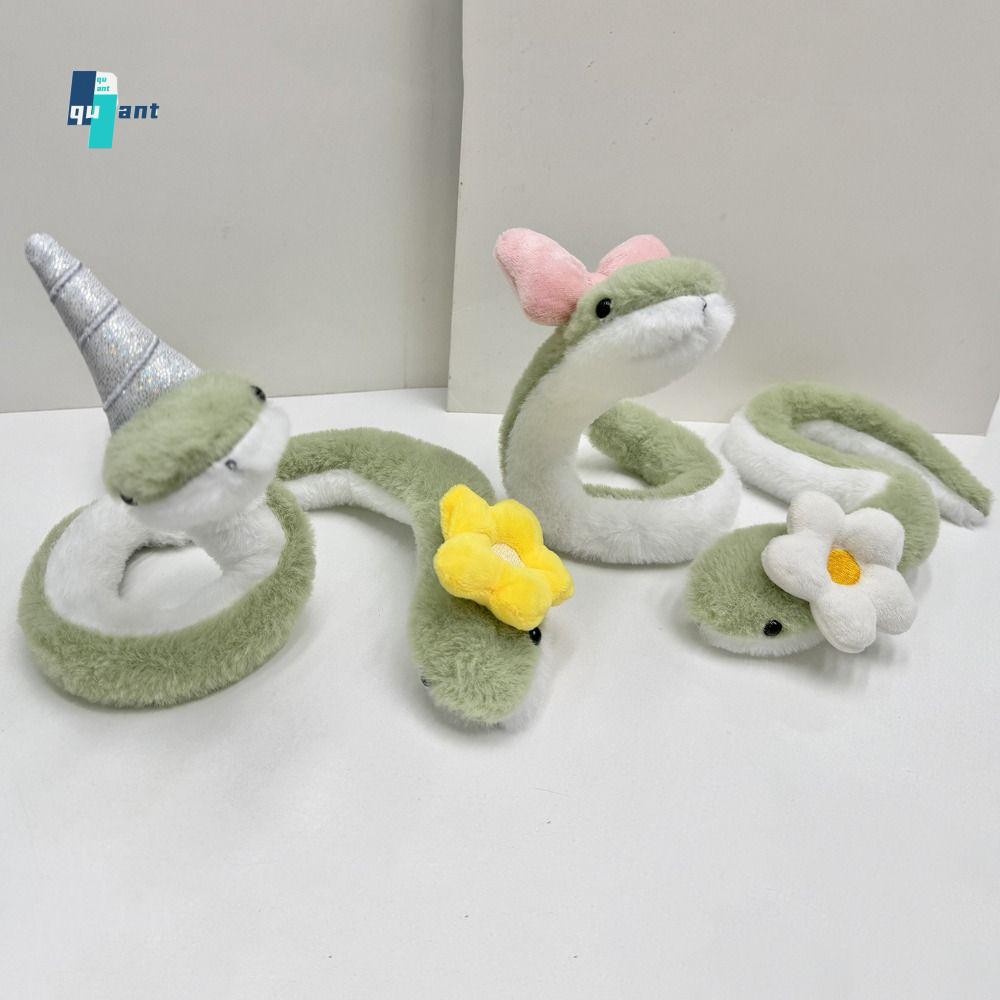 Quantumsky ปีงูของเล่นตุ๊กตา,ห่อรอบแขนงูน้อยงูยัดตุ๊กตา,น่ารัก Kawaii การ์ตูน Comfort งูสัตว์ ...