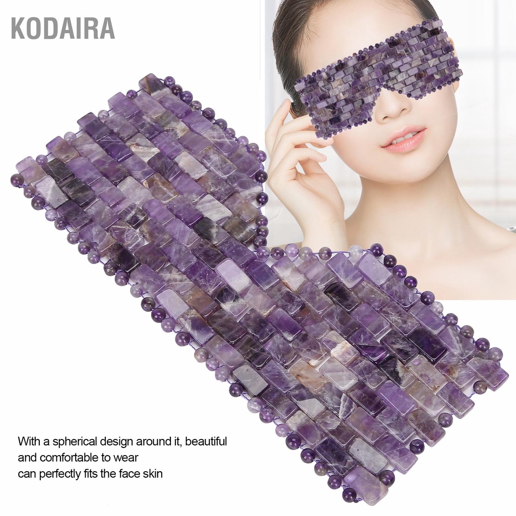 KODAIRA Eye Relax Mask เครื่องนวดหน้าหินหยกธรรมชาติลด Dark Circle Stone ...