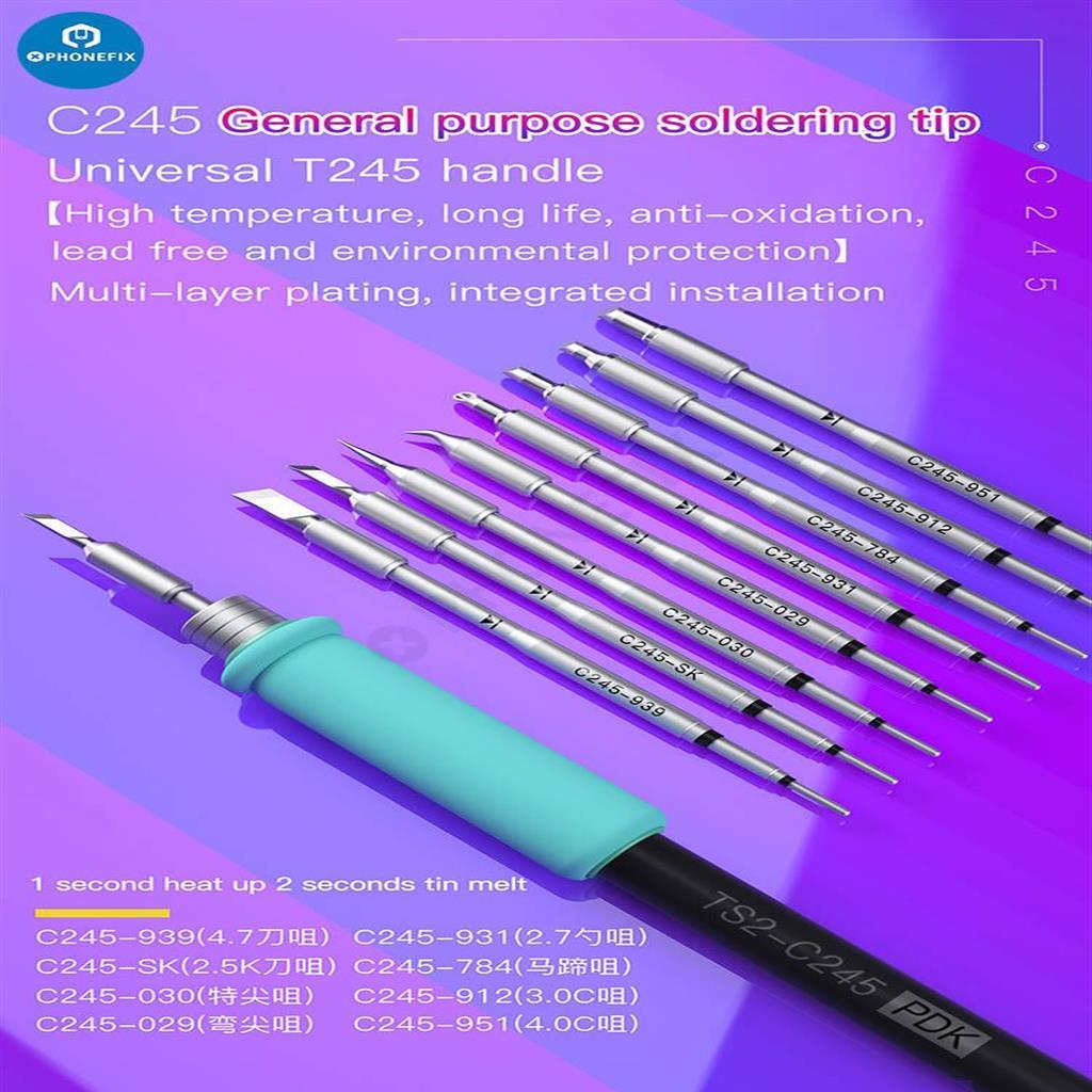 หัวฉีดเชื่อมบัดกรีเหล็ก แบบเปลี่ยน สําหรับ JBC C245 C245 Series C245-SK JBC I2C T245 | Shopee ...