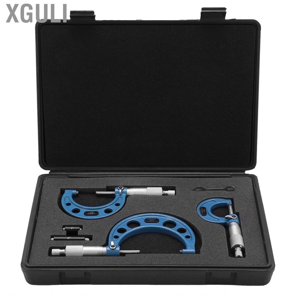 Xguli 0-1in 1-2in 2-3in Outside Micrometer Caliper Kit Dimensional ...
