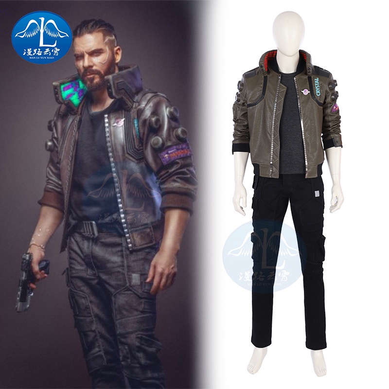 Cyberpunk 2077 men's COS clothing same full set of game cosplay ...