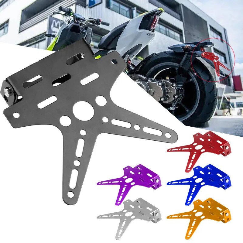 Electroplate Aluminum Alloy Motorcycle Rear License Plate Frame ...