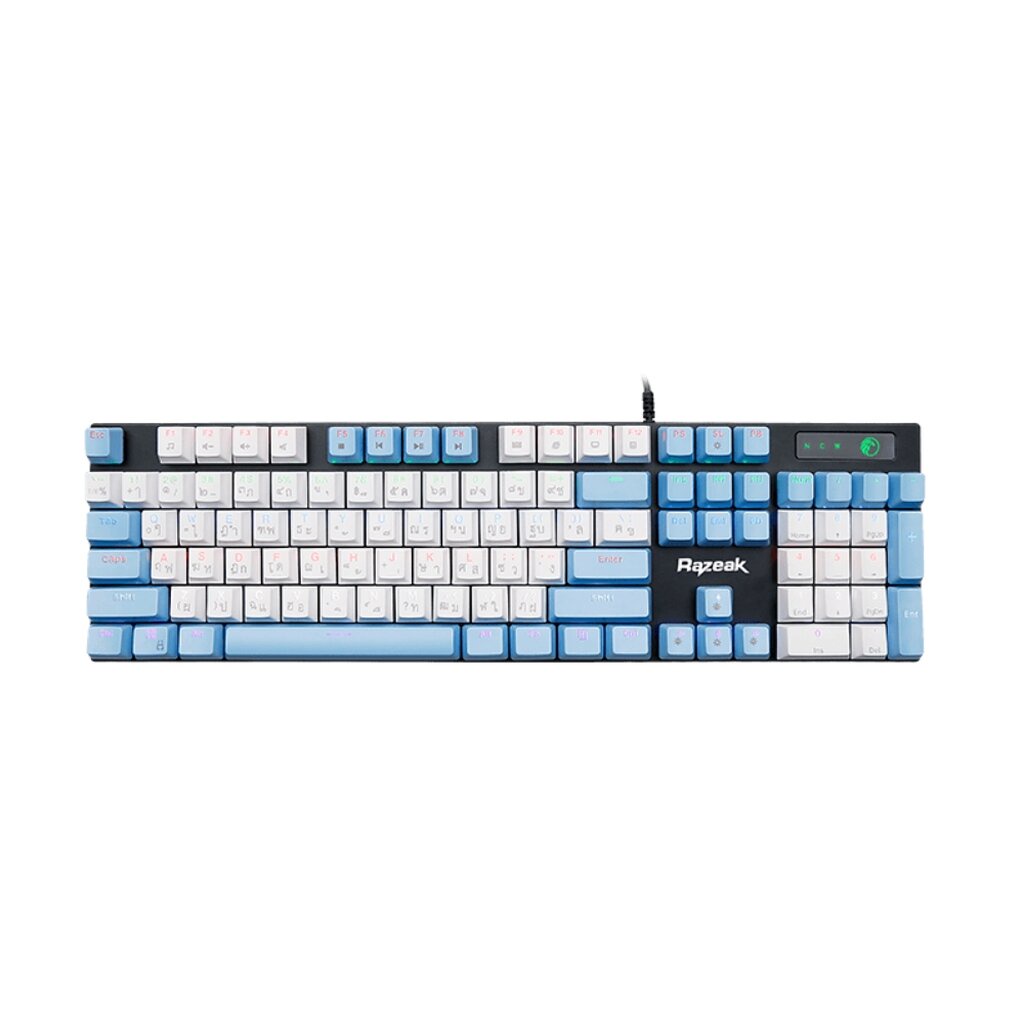 คีย์บอร์ด Mechanical Keyboard Razeak RK-X61 BLUE BLUE SWITCH (Full size ...