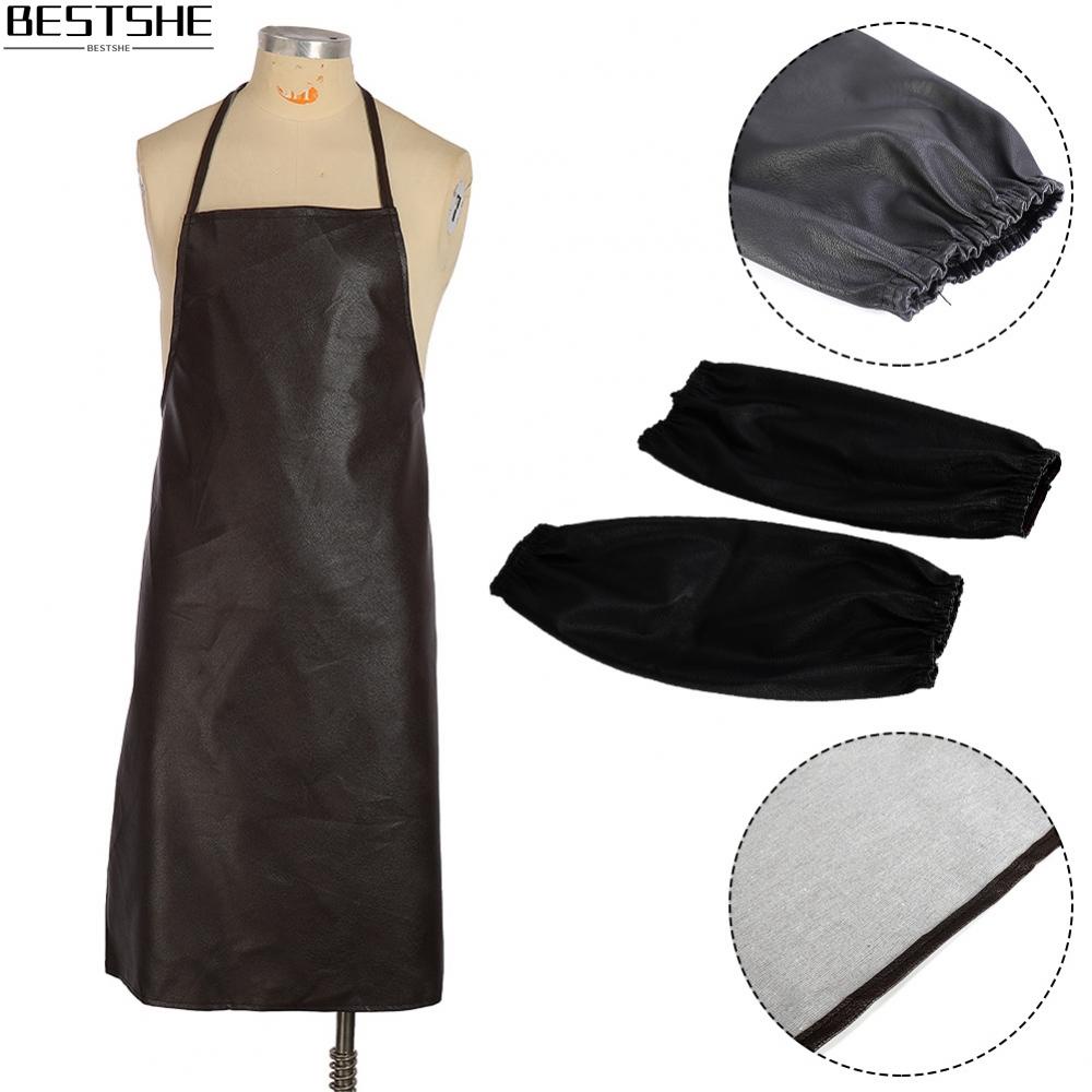 【Bestshe】Welding apron Welder heat insulation protection apron Unisex ...