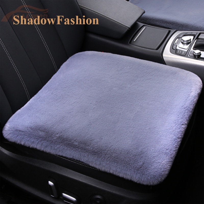 Sf พร้อมส่ง ผ้าคลุมเบาะรถยนต์ เก้าอี้ด้านหน้า ขนกระต่ายเทียม อบอุ่น ...