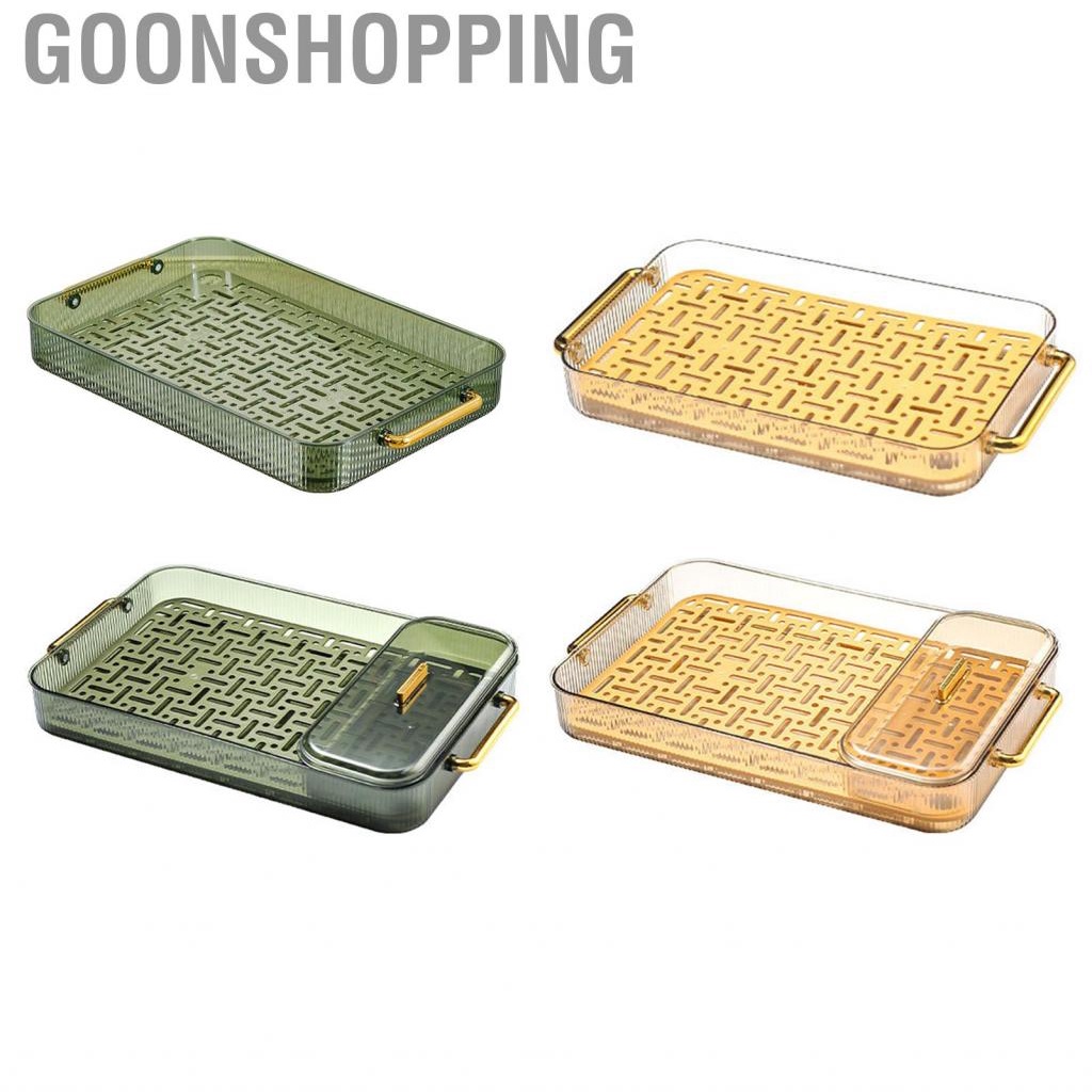 Goonshopping Water Drainage Tray Plastic Simple Double Layer Serving ...
