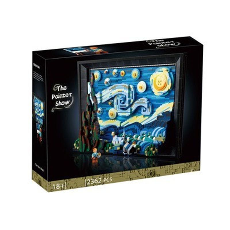 ใช้งานร่วมกับ LEGO Van Gogh Starry Night Starry Sky Portrait 21333 เด็ก ...