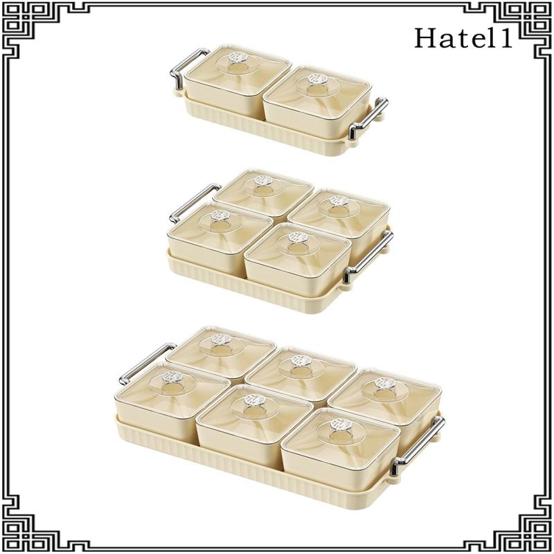 [Hatel] กล่องจานเสิร์ฟ แบบแบ่งช่อง เคลื่อนย้ายได้ สําหรับของขวัญอาหาร ...