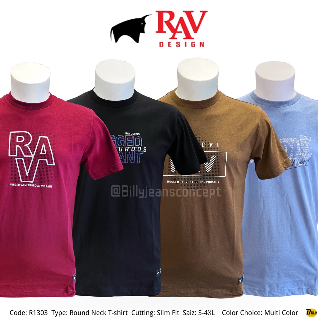 Rav DESIGN เสื้อยืดลําลอง คอกลม แขนสั้น ทรงสลิมฟิต สําหรับผู้ชาย ...