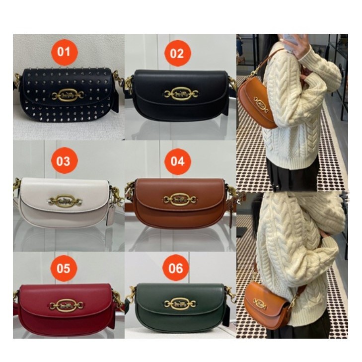 Harley Shoulder Bag 23 CM702 CM703 ผู้หญิง กระเป๋าสะพายข้าง Coac h ...