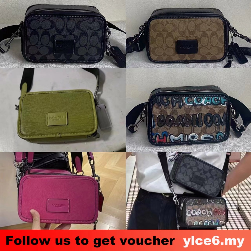 Wyatt Crossbody CM109 CM116 CM113 หนังแท้ ผู้ชาย กระเป๋าสะพายข้าง Coac ...