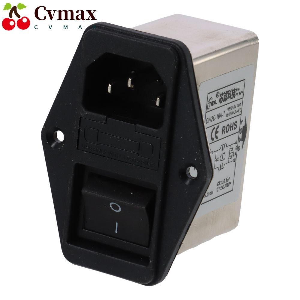 Cvmax EMI ฟิลเตอร์ขั้วต่อบัดกรี IEC 320 C14 EMI CW2C-10A-T สําหรับเรือ | Shopee Thailand