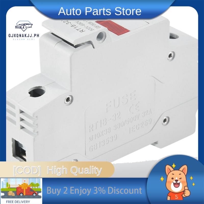 Rt18-32x AC 380V 32A 1 เสา 10x38 มม. DIN Rail Mount ฟิวส์ผู้ถือฐาน | Shopee Thailand
