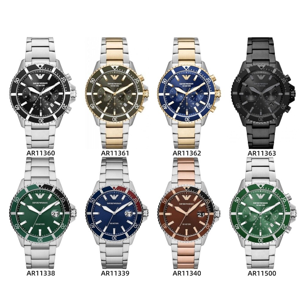 Emporio Armani Men's Watch Diver AR11360 AR11361 AR11362 AR11363 ...