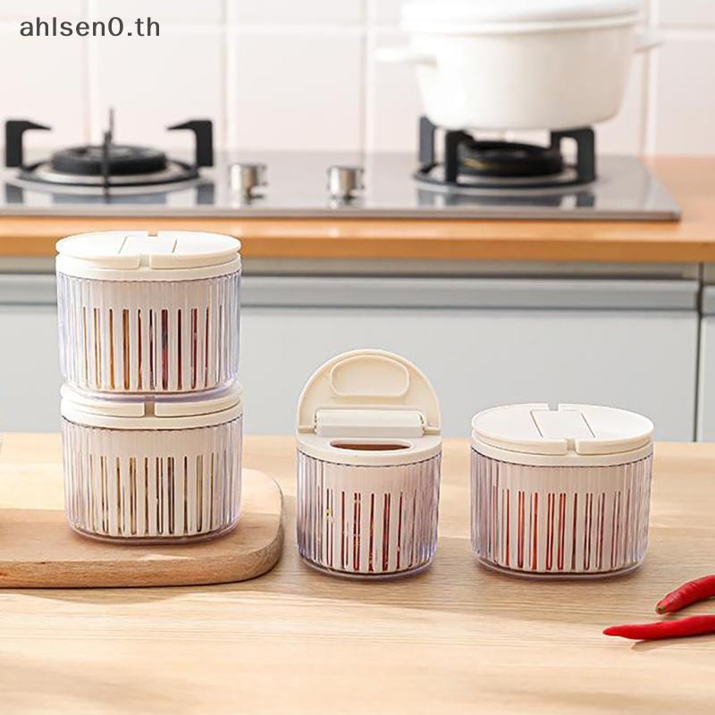 Ahlsen0 ห้องครัวหัวหอมขิงกระเทียมกล่องเก็บตู้เย็นในครัวเรือนพร้อมฝาปิดช่องปิดผนึกกล่องเก็บของสด ...