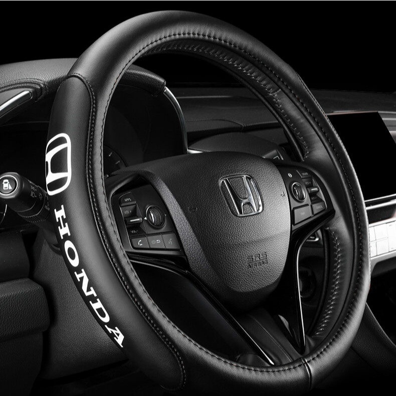 ปลอกหนังหุ้มพวงมาลัยรถยนต์ สําหรับ Honda crown Road URV ten civic CRV ...