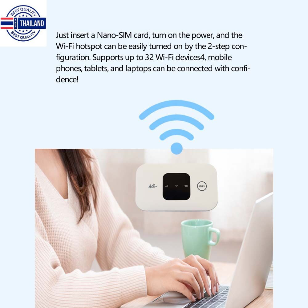 H5577 ไวไฟพกพา 4G Router WiFi แพกพา เราเตอร์ ซิมการ์ด ใช้ได้กัซิมทุก ...