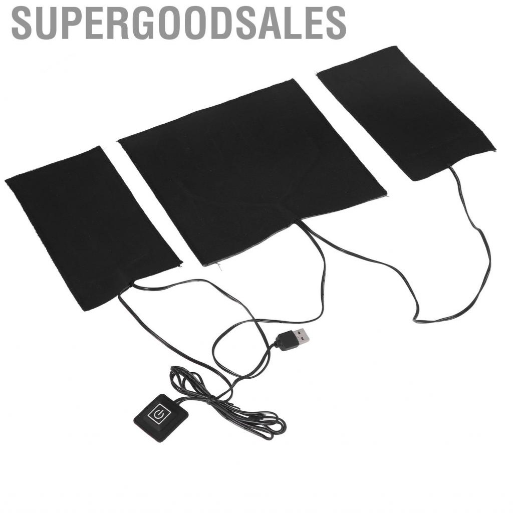 Supergoodsales USB Powered Heater Pad 3 Levels Adjustable Temp DC 5V ...