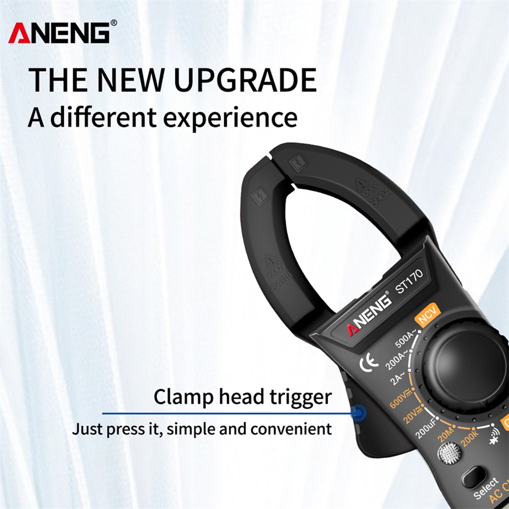 แคลมป์มิเตอร์ดิจิตอล ANENG ST170/ST180/AT619 Digital Clamp Meter DC ...