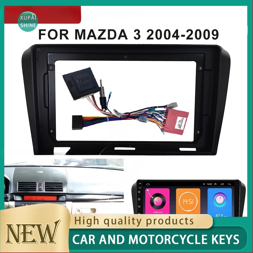 Xps กรอบเครื่องเล่น MP5 GPS วิทยุ 2din สเตอริโอ 9 นิ้ว สําหรับ Mazda 3 ...