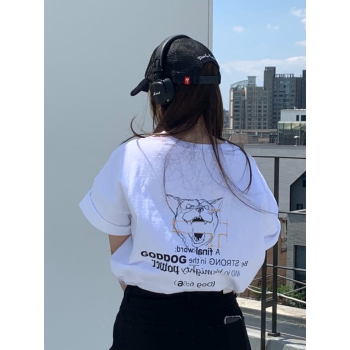 เสื้อเลือกตั้ง เสื้อยืด พิมพ์ลายการ์ตูน Goddog Crew Lookism สไตล์เกาหลี ... เสื้อเลือกตั้ง เสื้อยืด พิมพ์ลายการ์ตูน Goddog Crew Lookism สไตล์เกาหลี ...