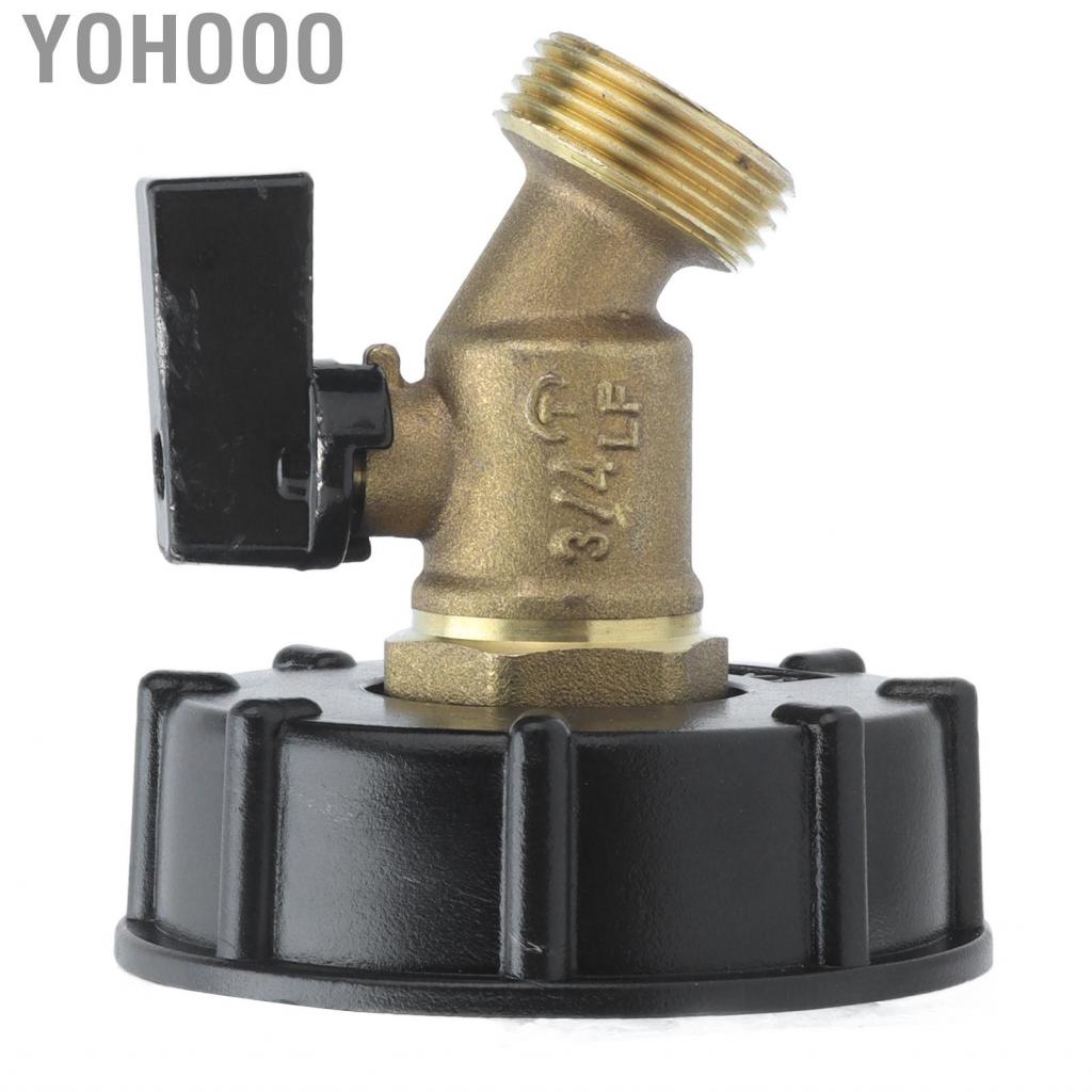Yohooo IBC Tote Tank Adapter Drain Hose Connector Faucet Tap Valve ...