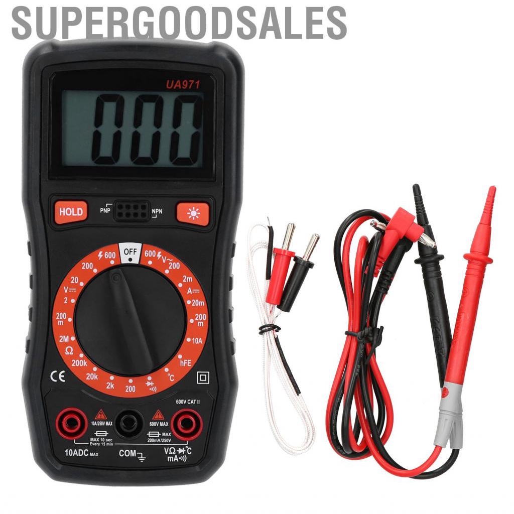 Supergoodsales UA971 Digital Multimeter Large Screen LCD Display For ...