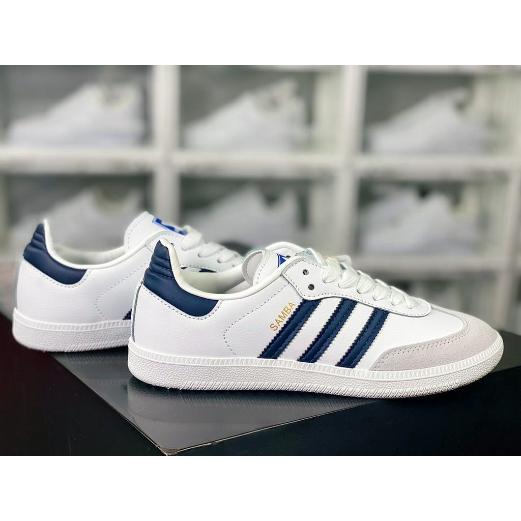 Adidas Samba ADV Cloud White Shadow Navy Casual Skate Shoes Unisex ...