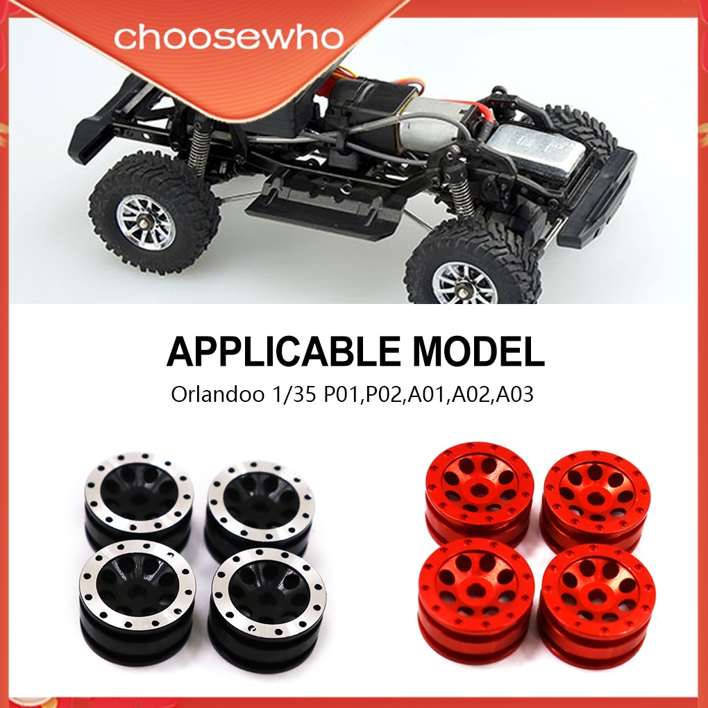 【Choo】ขอบล้อโลหะอลูมิเนียม กันกระแทก สําหรับรถบังคับ 1/35 Orlandoo P01 ...