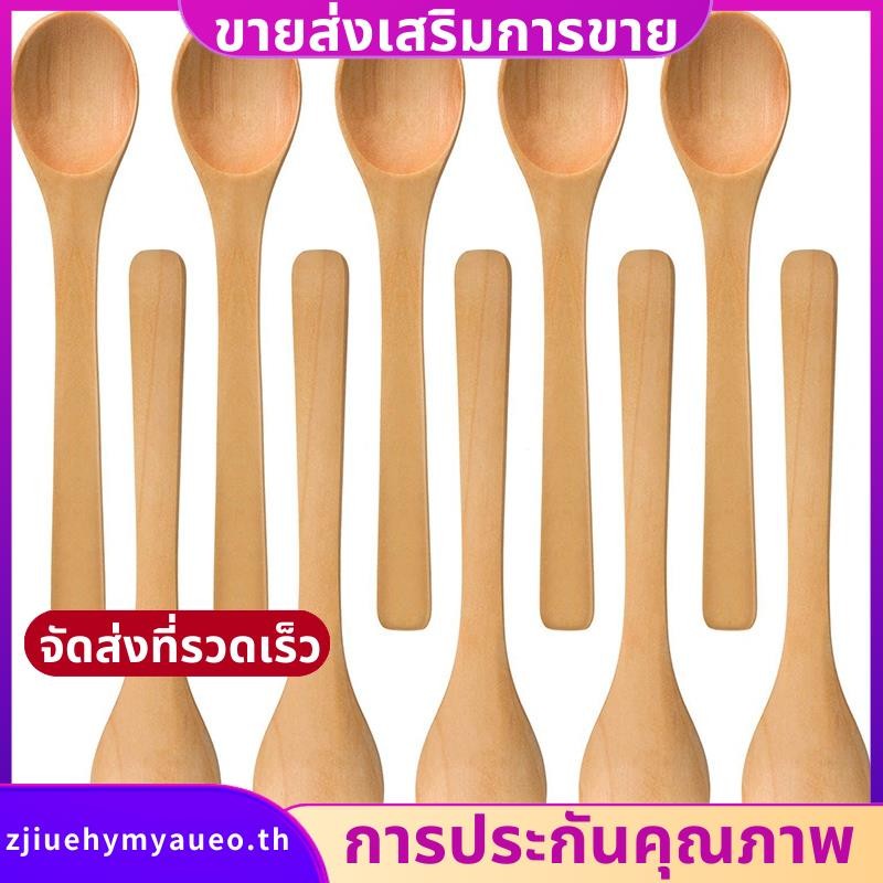 30ชิ้นมินิช้อนไม้ขนาดเล็กช้อนซุปให้บริการช้อนเครื่องปรุงช้อนไม้น้ําผึ้ง ...