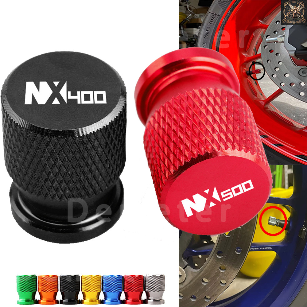 สําหรับ HONDA NX500 NX400 NX 400 NX 500 รถจักรยานยนต์ CNC อลูมิเนียม Tyre วาล์วหมวกล้อ Air พอร์ต ...
