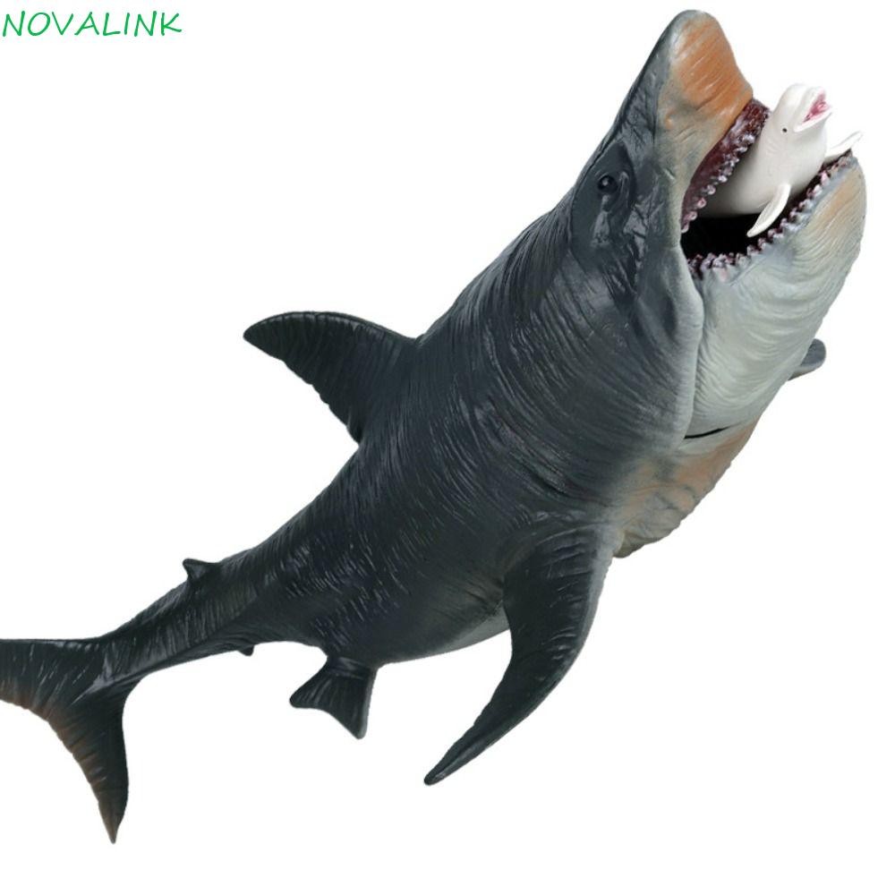 Novalink Megalodon Action Figure, จําลอง Movable Jaw Ocean สัตว์รุ่น ...
