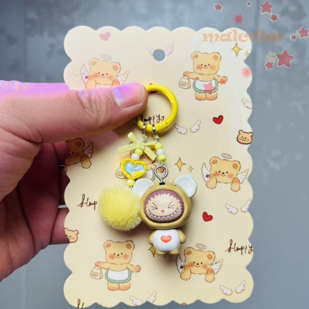 Malcolm Elephant Crybaby พวงกุญแจ, ซิลิกาเจลลูกปัด Koala Labubu Key ...