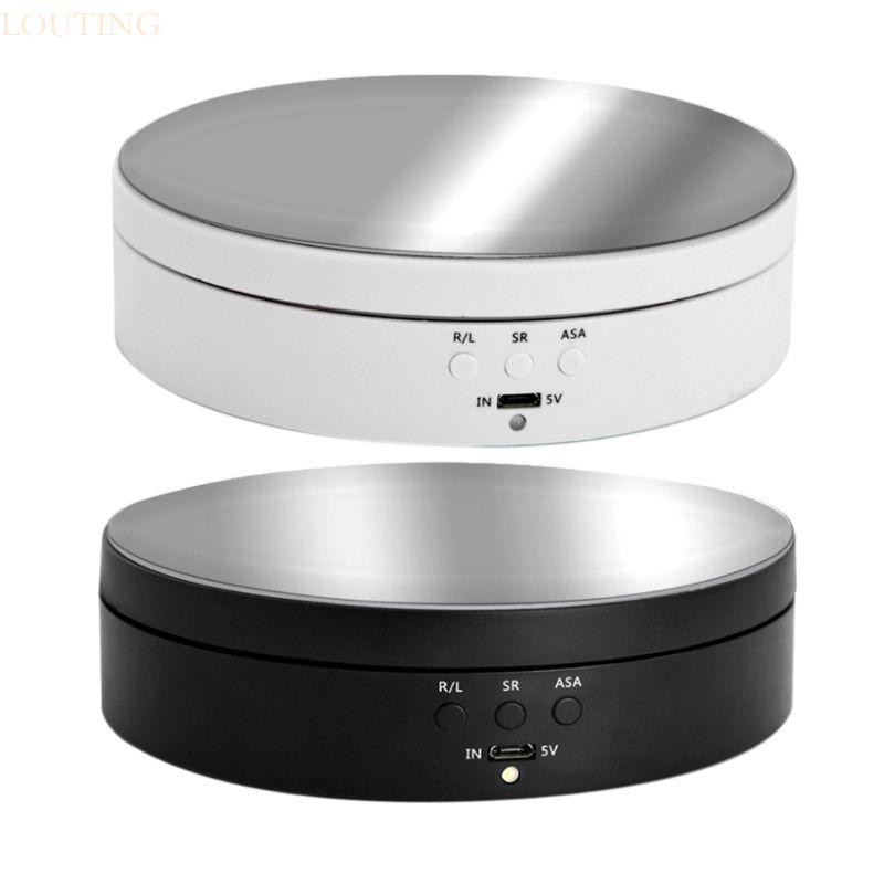 Louting 3 ความเร็วไฟฟ้าหมุนขาตั้งจอแสดงผลกระจก Turntable ผู้ถือ ...