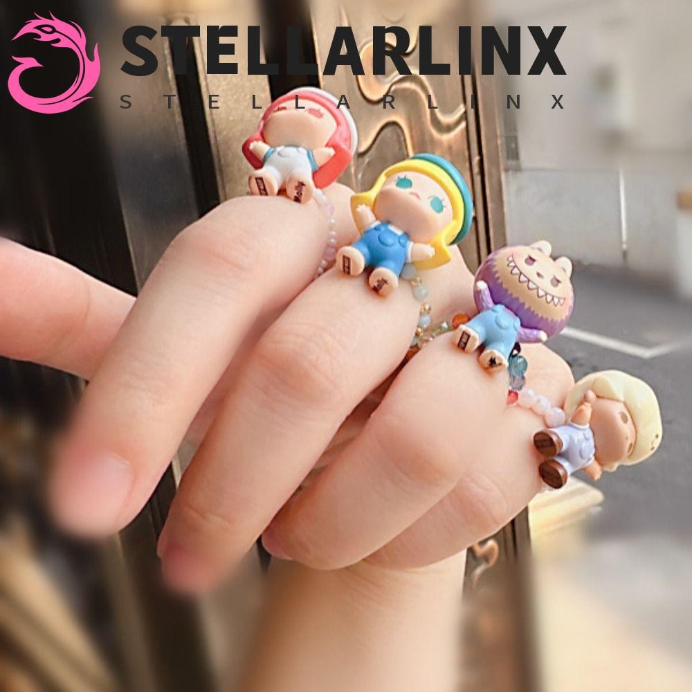 Stellarlinx Pop Bean Ring, Hug Series Dimoo Labubu Ring, Sweet Molly ...