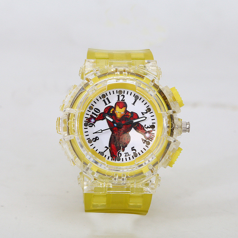 ใหม่ Marvel Iron Man นาฬิกาอะนิเมะ สินค้า LED Luminous นาฬิกา ...