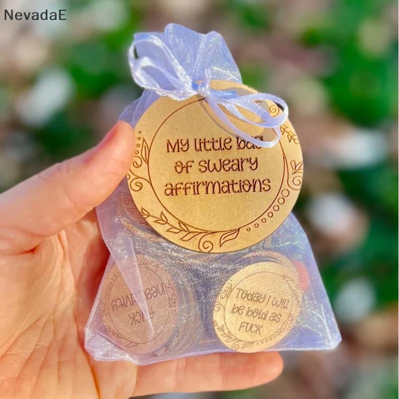 Nd 25 ชิ้น Oath Token ชุดแผ่นโลหะไม้ขนาดเล็กชุดตลก Oath แน่นอน Token ...