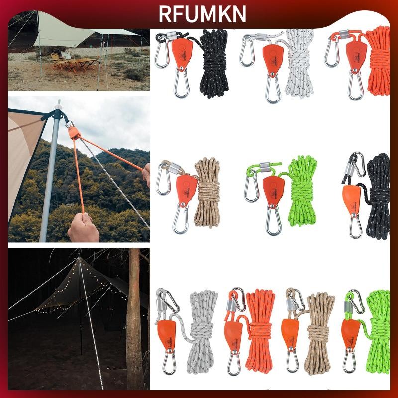 [rfumkn] Pulley Ratchet Rope Hanger, เต็นท์ลมเชือกหัวเข็มขัดคงที่ Grow ...