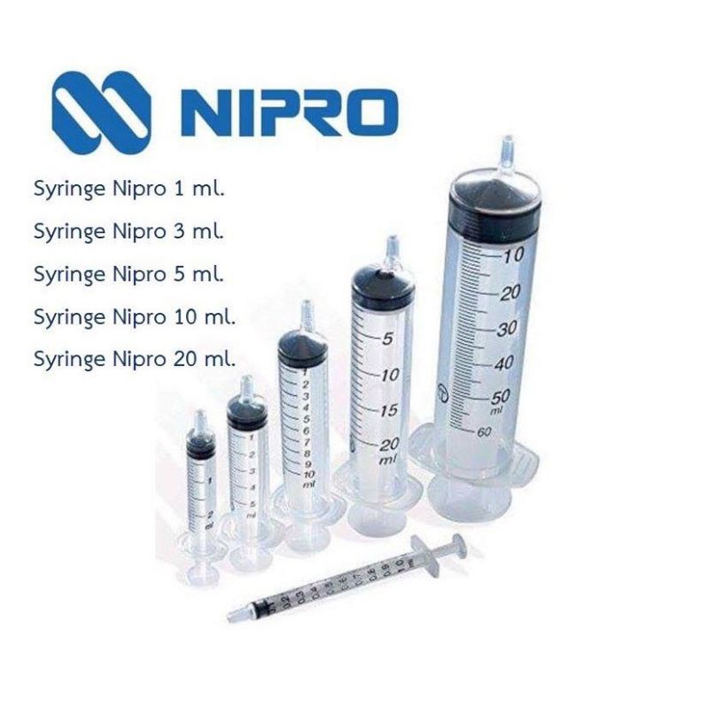 กระบอกฉีดยา syringe Nipro 10 ชิ้น | Shopee Thailand