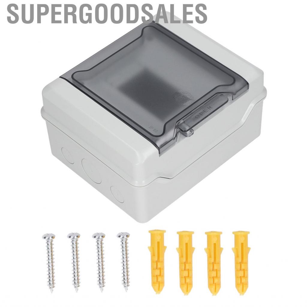 Supergoodsales 6 Ways Distribution Protection Box IP65 Electronic ...