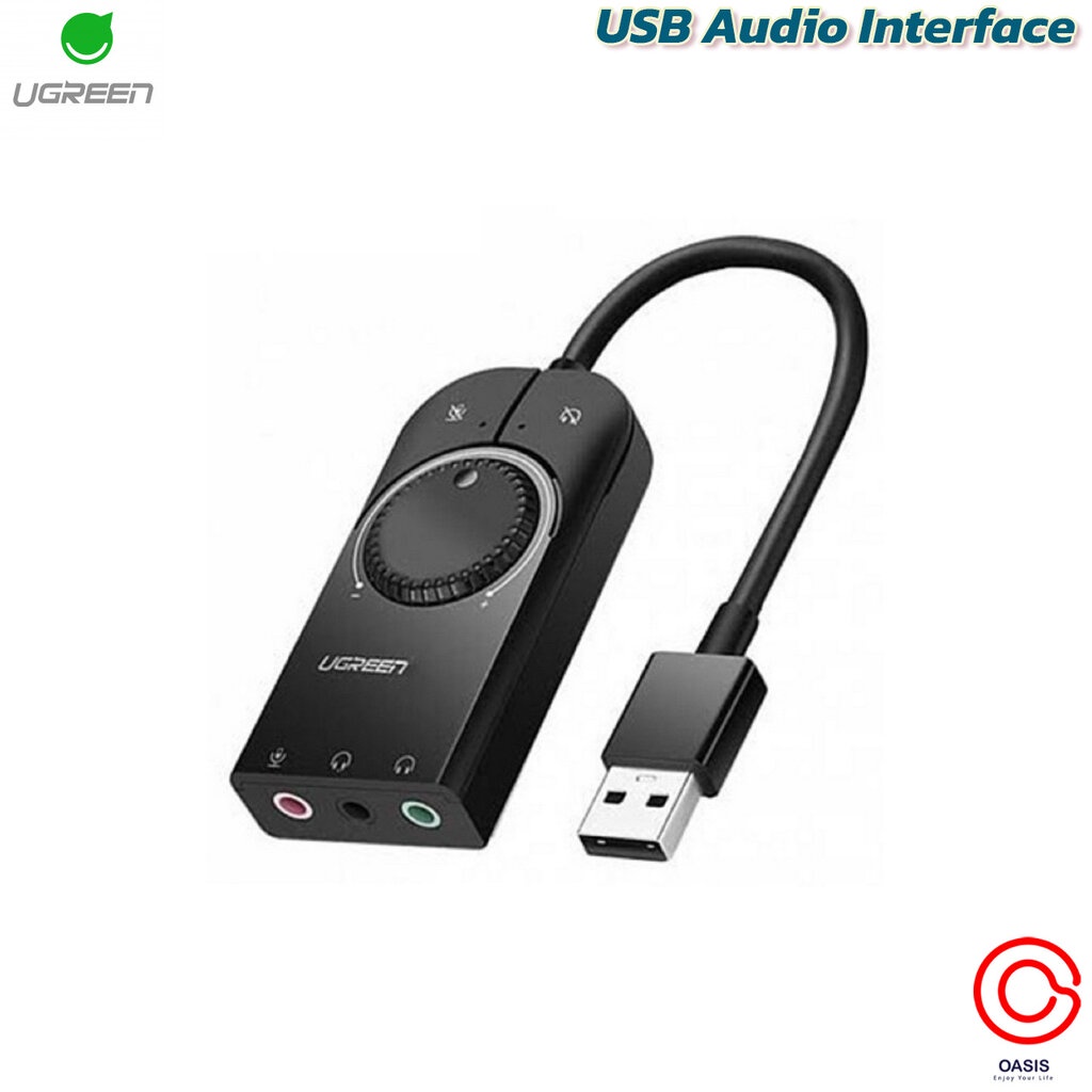 USB Audio interface UGREEN CM129 EXTERNAL SOUND CARD (40964) ใช้ได้กับ ...