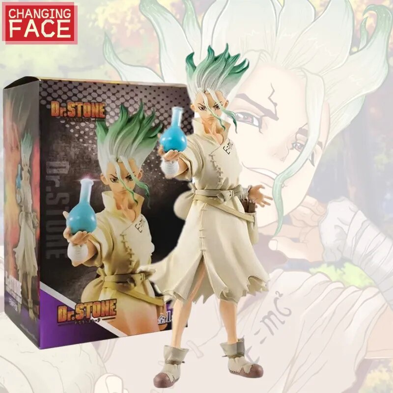 20cm Dr Stone Anime Figure Ishigami Senkuu From Stone World Kingdom Of ...