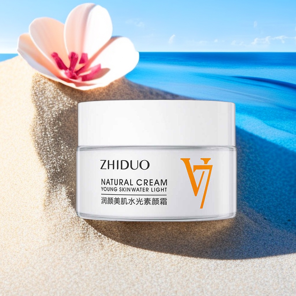 ZHIDUO v7 มอยส์เจอไรเซอร์และคอนซีลเลอร์, แต่งหน้านู้ดธรรมชาติ, ผิวนุ่ม ...