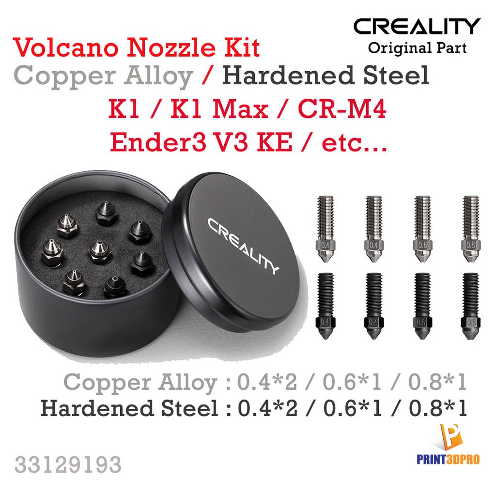 Creality Part Volcano Nozzle Kit For CR-K1 CR-K1 Max CR-M4 3D Printer ...
