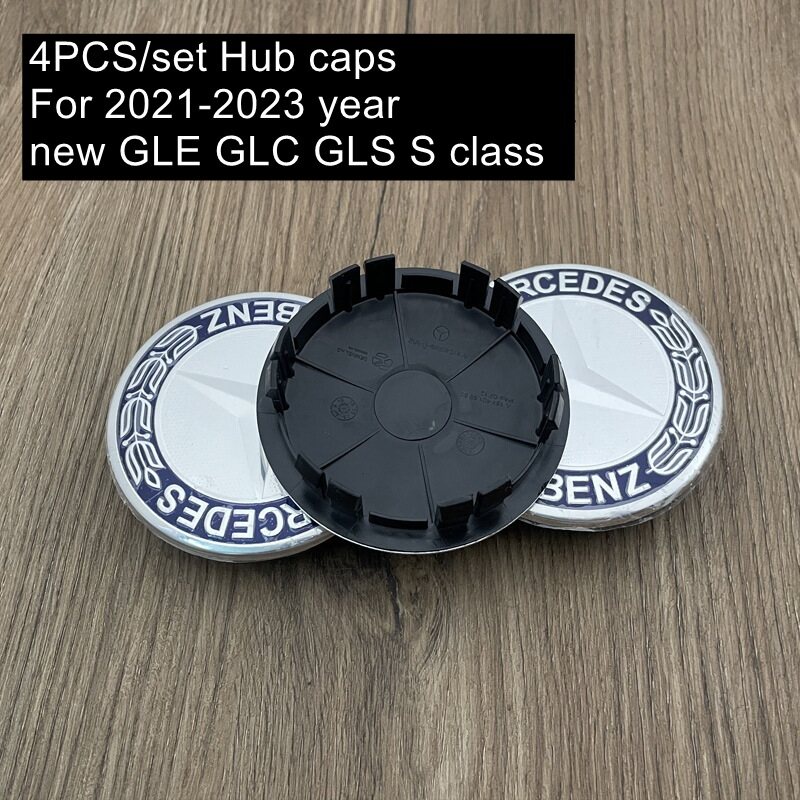 ฝาครอบดุมล้อ 75 มม. สําหรับ 2021-2023 Mercedes benz S480 GLS350 GLE320 ...