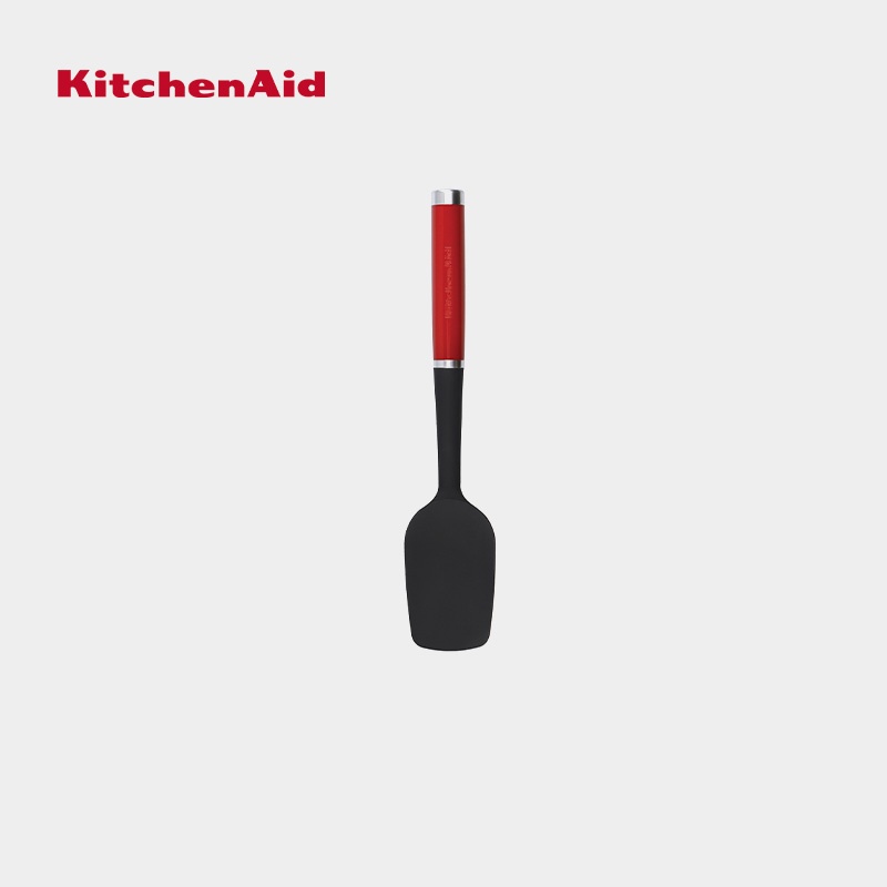 KitchenAid Silicone Spoon Spatula - Almond Cream / Empire Red ...