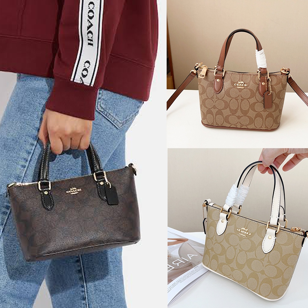 Mini Gallery Crossbody In Signature Canvas CH468 พิมพ์คลาสสิก ผู้หญิง ...