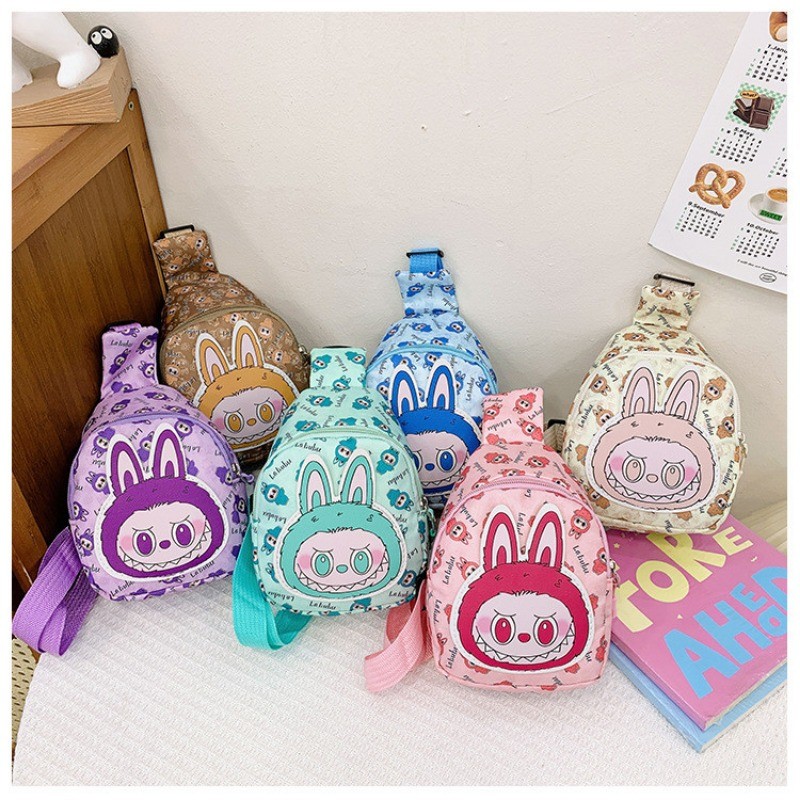 Kids Travel Crossbody Backpack Labubu Cloth Cartoon Kids Baby Travel ...