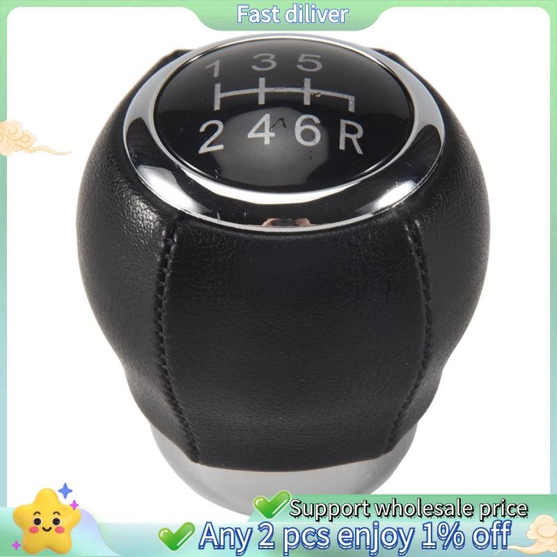 รถ-styling 6 ความเร็วหนังเกียร์ Stick Shift Knob สําหรับ Subaru Impreza ...